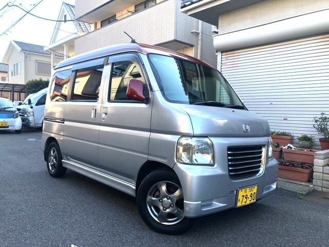 Yahoo!オークション - 車中泊仕様 バモスホビオL 4WD 5速MT 車検R8年2...