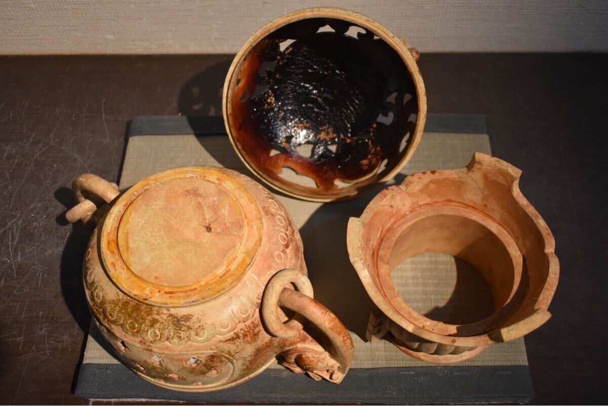 日本代購代標第一品牌【樂淘letao】－【GE】Y379【コレクター所蔵品】時代 石彫香炉/中国古玩 中国美術 香道具 蓋物 骨董品 時代品 美術品 古美術品