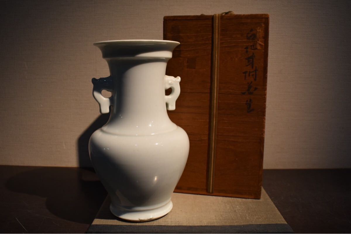 Yahoo!オークション - 【GE】E254【コレクター所蔵品】時代 白南京耳付...