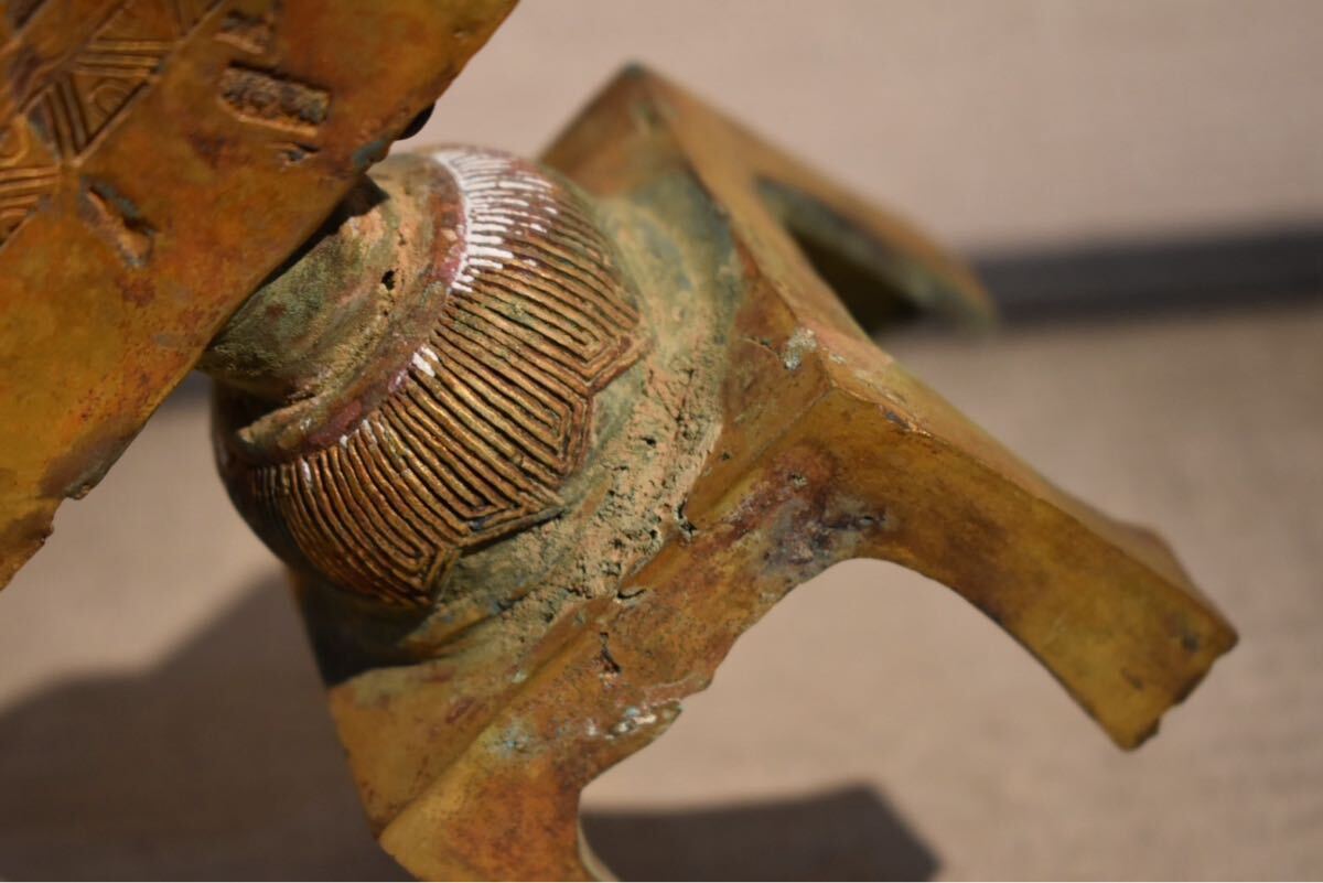 日本代購代標第一品牌【樂淘letao】－【GE】Y395【コレクター所蔵品】時代 高麗金銅仏/仏教美術 朝鮮 高麗 仏像 佛 置物 銅製 骨董品 時代品 美術品 古美術品