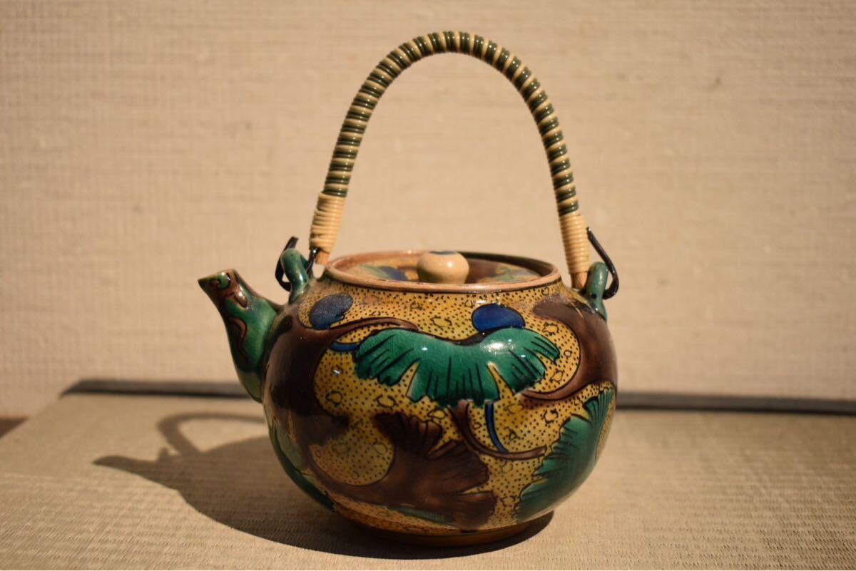 Yahoo!オークション - 【GE】Y506【コレクター所蔵品】時代 九谷急須/...