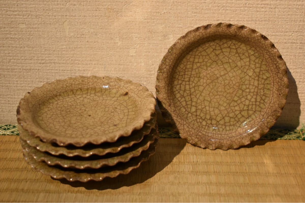 Yahoo!オークション - 【GE】E321【コレクター所蔵品】時代 御深井輪花...