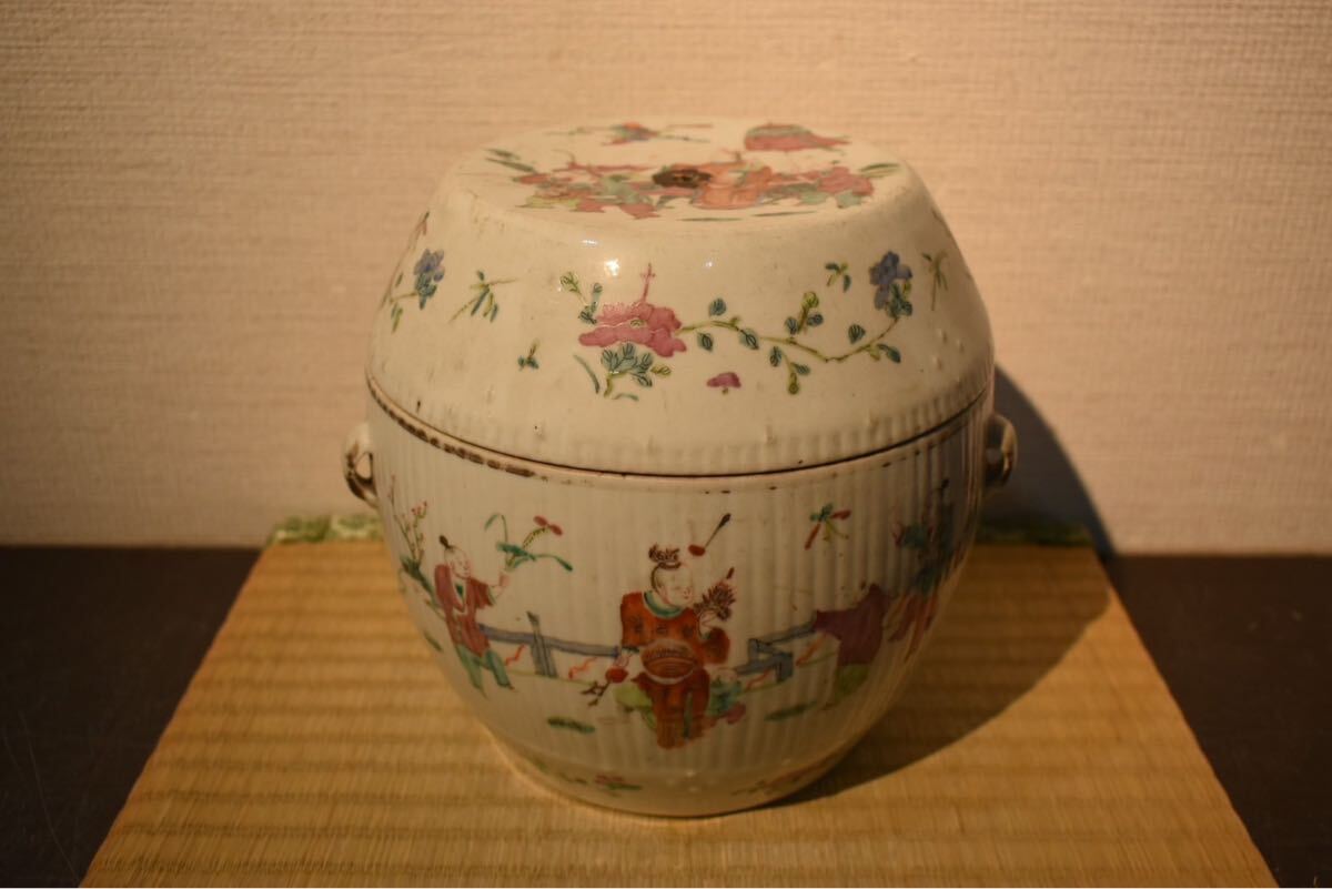 Yahoo!オークション - 【GE】M399【コレクター所蔵品】時代 色絵中国蓋...