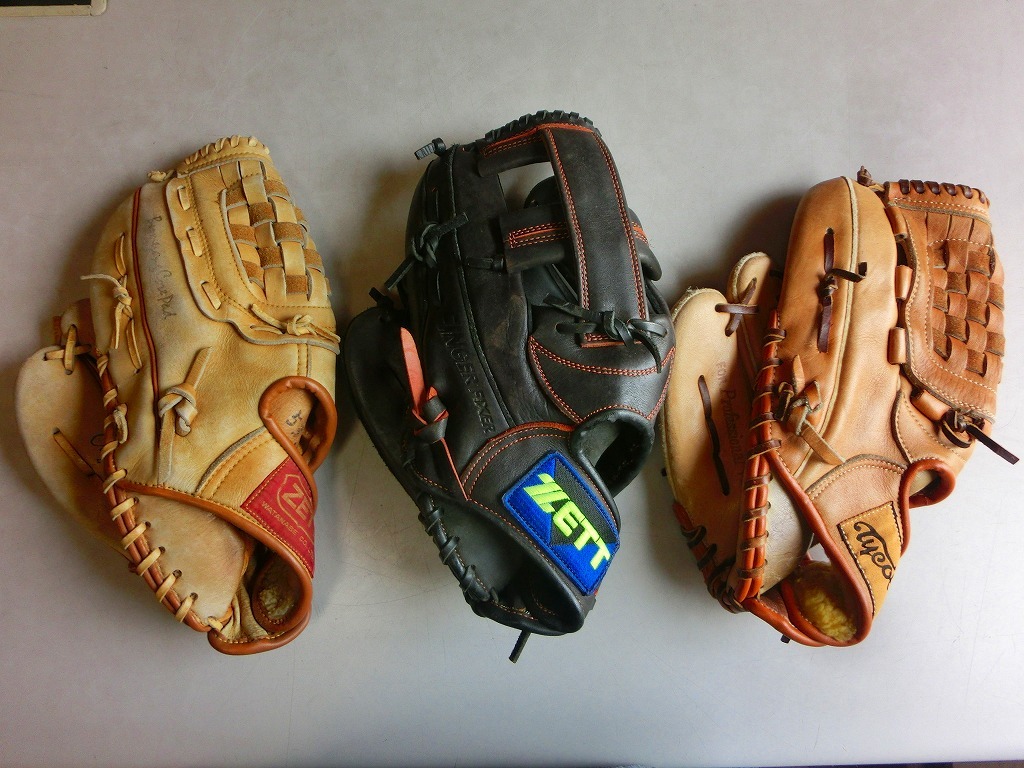 Yahoo!オークション - そ9AS グローブ 野球 ソフトボール 古い 左利き...