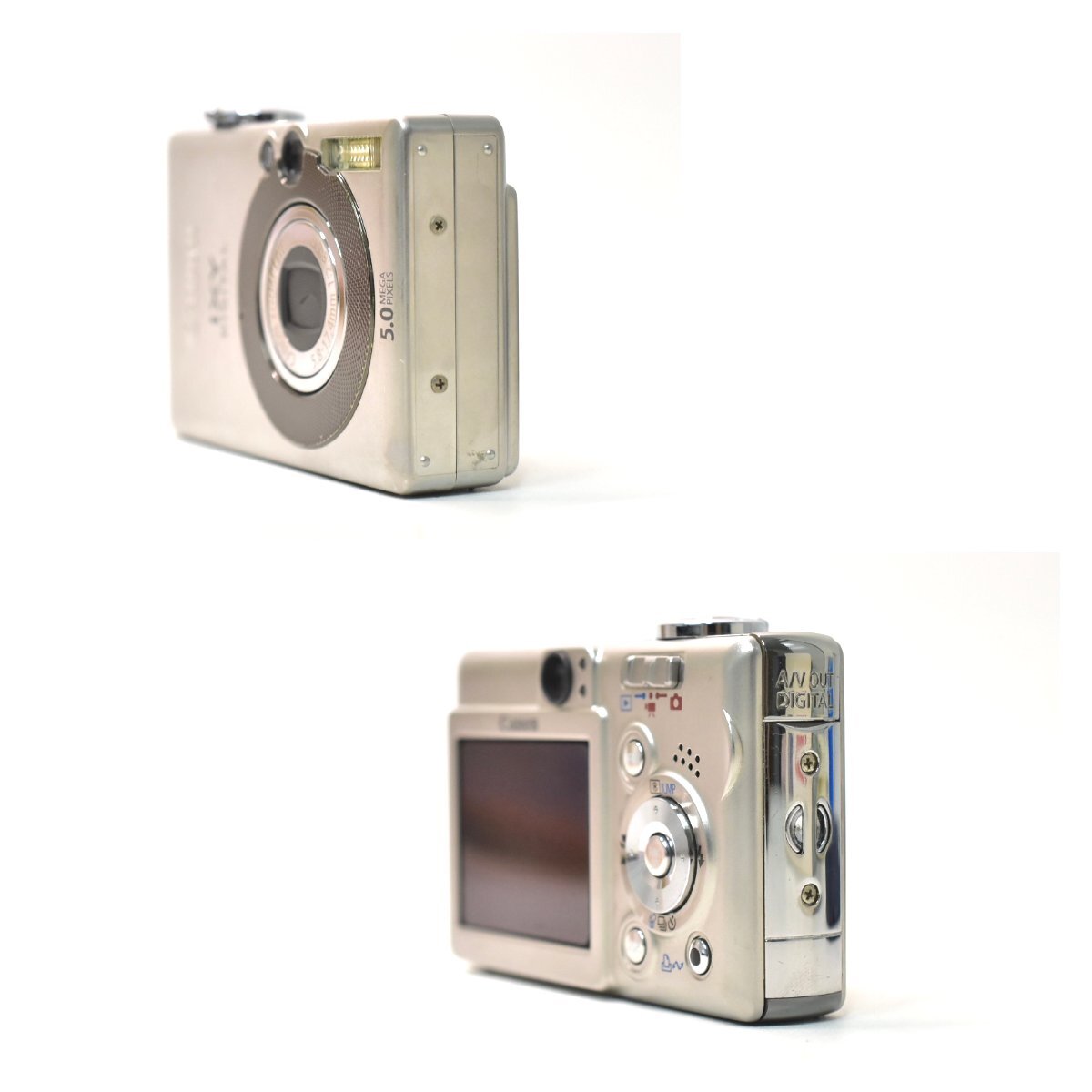 Yahoo!オークション - (1-6534)Canon デジカメ キヤノン IXY55 ズーム...