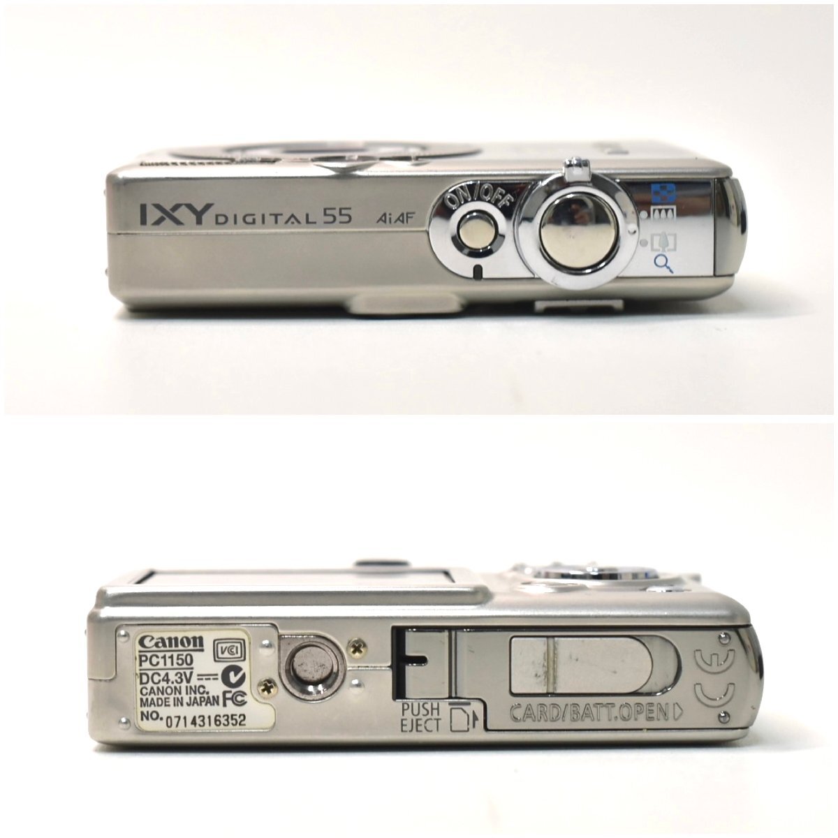 Yahoo!オークション - (1-6534)Canon デジカメ キヤノン IXY55 ズーム...