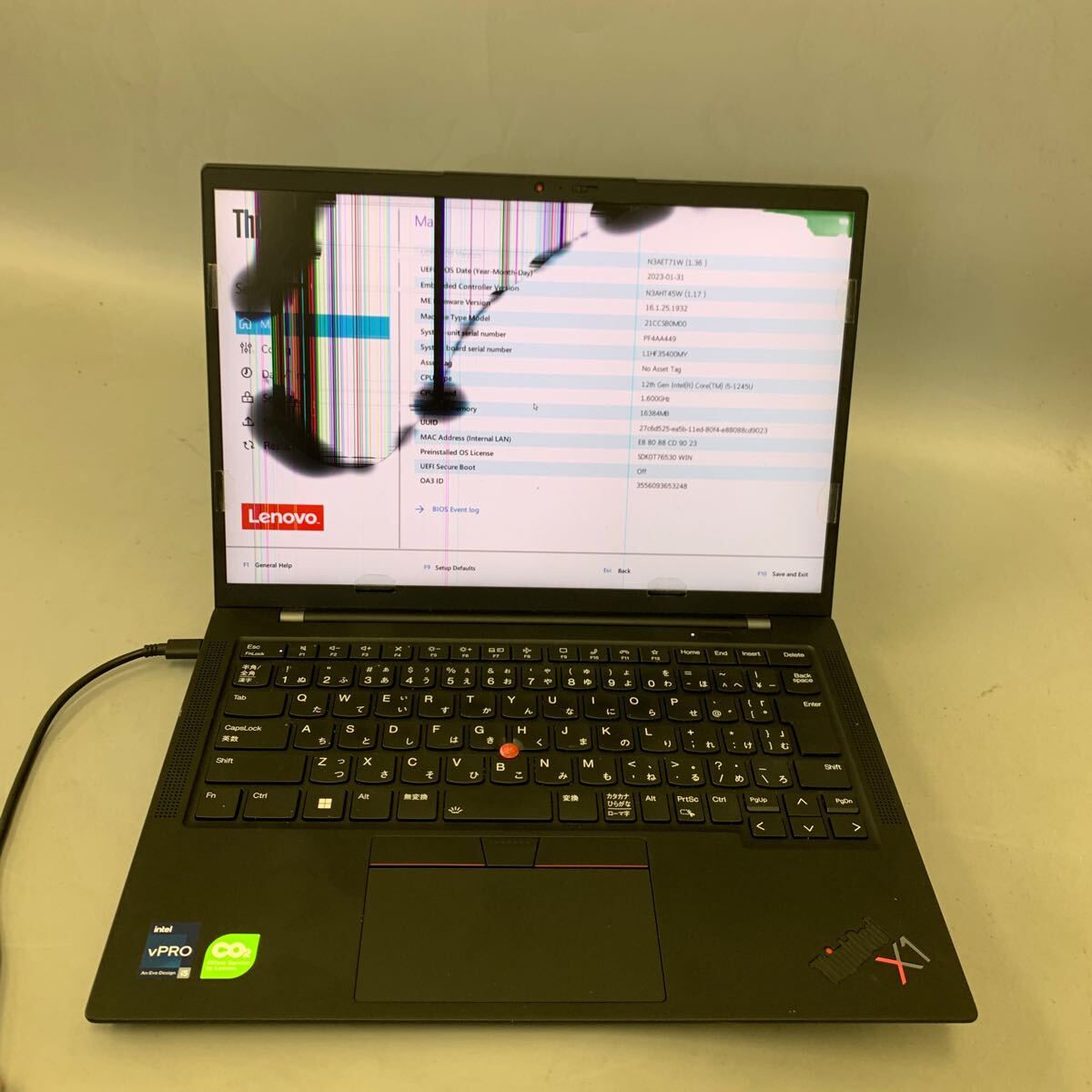 Yahoo!オークション - JK6477 Lenovo Thinkpad X1 Carbon GEN10/Core i...