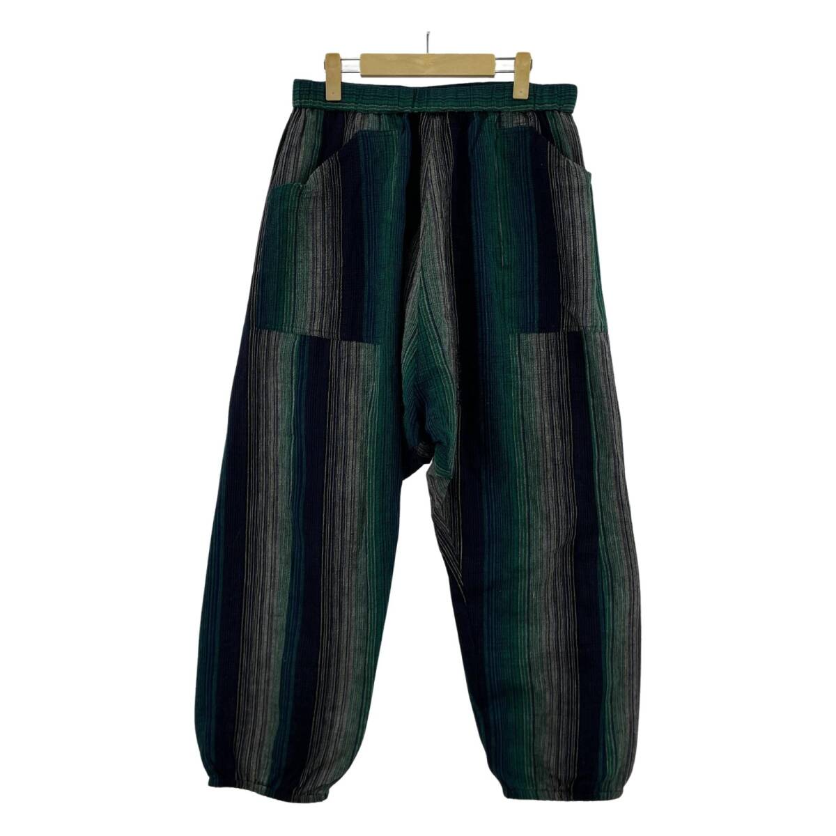 Yahoo!オークション - yul ユル マルチストライプ イージー パンツ siz...