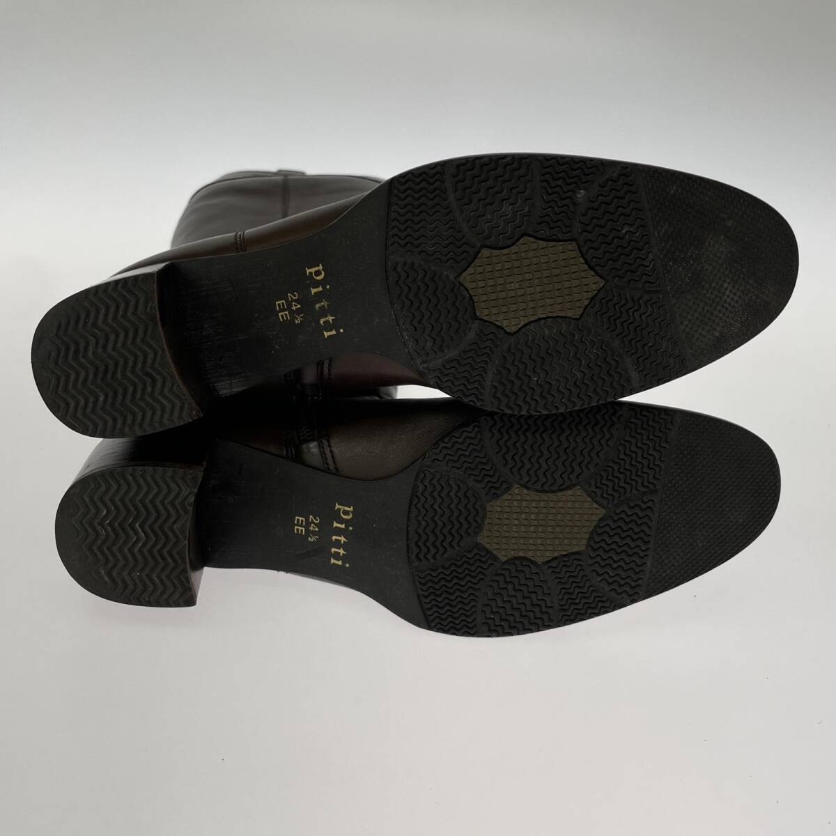 Yahoo!オークション - Pitti ピッティ ロング ブーツ size24 1/2/ブラ...