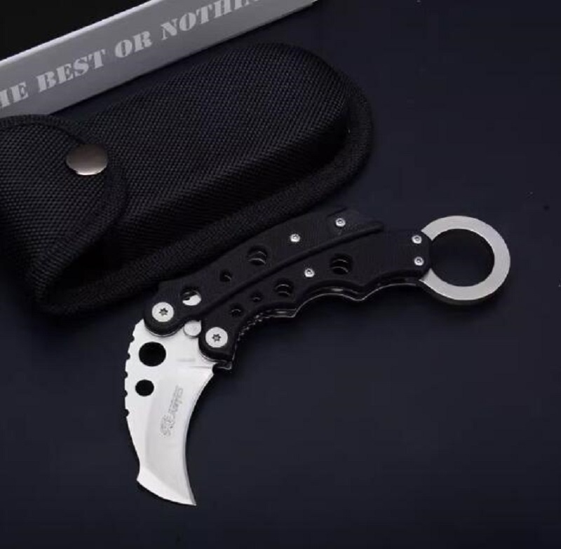 Yahoo!オークション - 独特なデザイン 高品質 アウトドアナイフ 折りた...