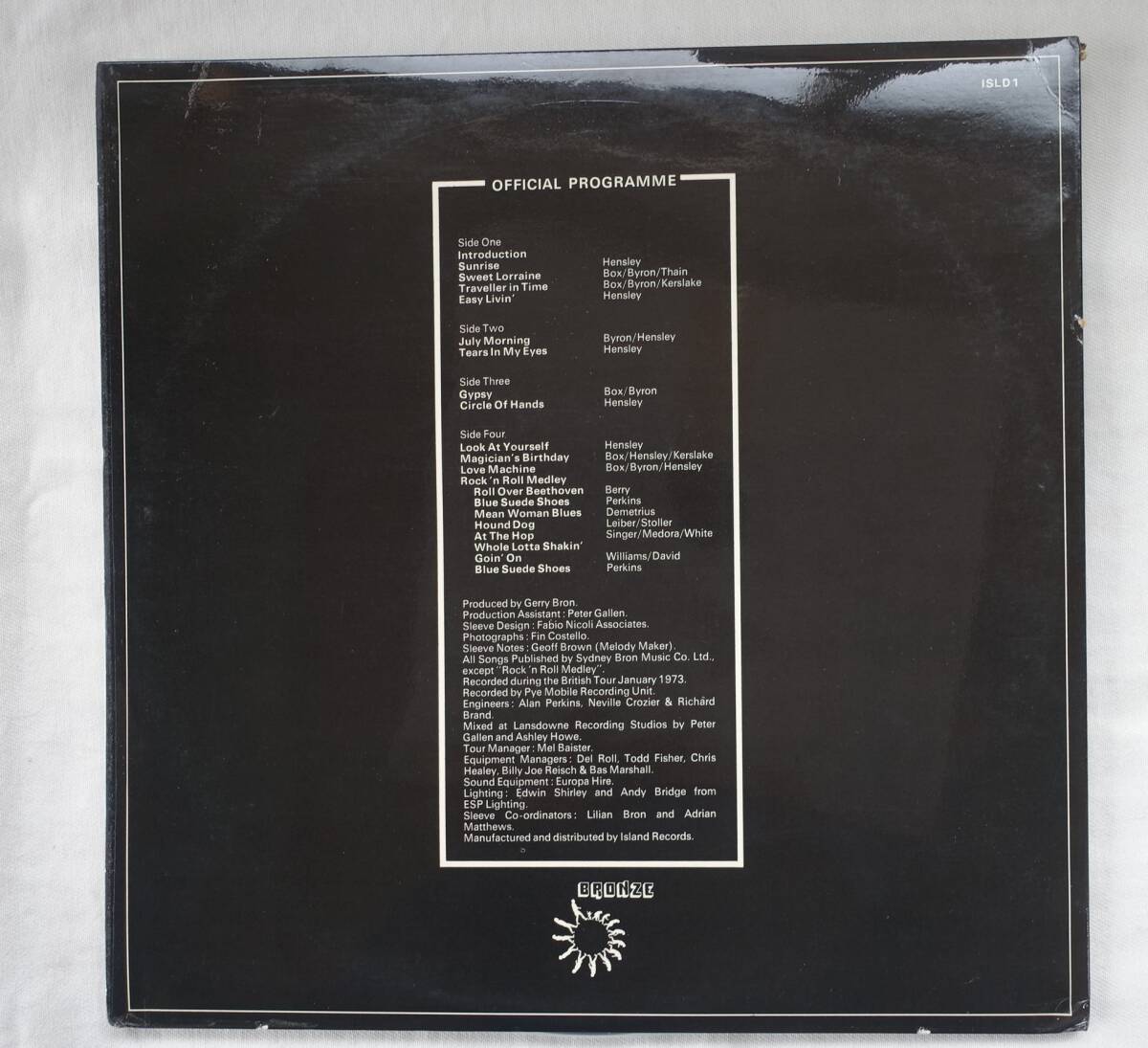 Yahoo!オークション - xyu LP-L98 ユーライア ヒープ LIVE UK ISLD-1 2...