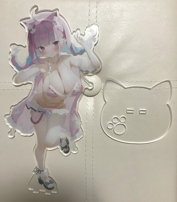 【樂淘letao】日本代購代標第一品牌－サクサクメロンパン 湊あくあ アクリルスタンド saki 水着 猫耳 ネコミミ ホロライブ hololive C104