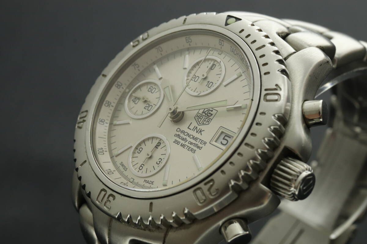 VMPD7-34-7 TAG HEUER タグホイヤー 腕時計 CT5113 LINK リンク クロノグラフ 自動巻き 約186g メンズ シルバー ケース付き(リンク)｜売買された ...