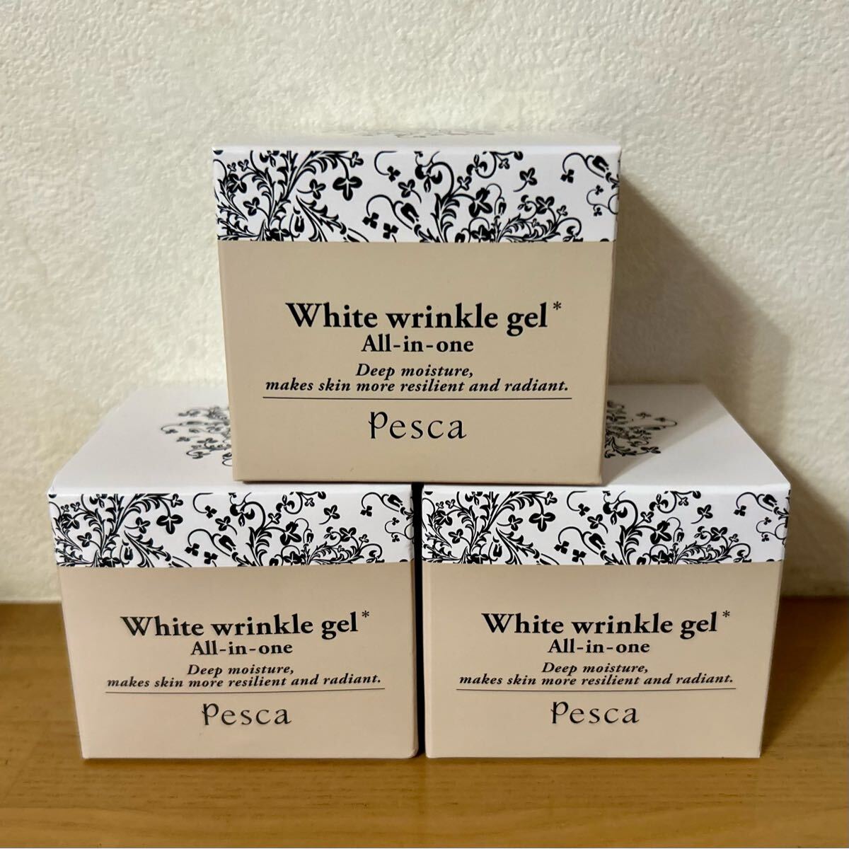 Yahoo!オークション - ペスカ 薬用 リンクルホワイトゲルーN 56g×3個 ...