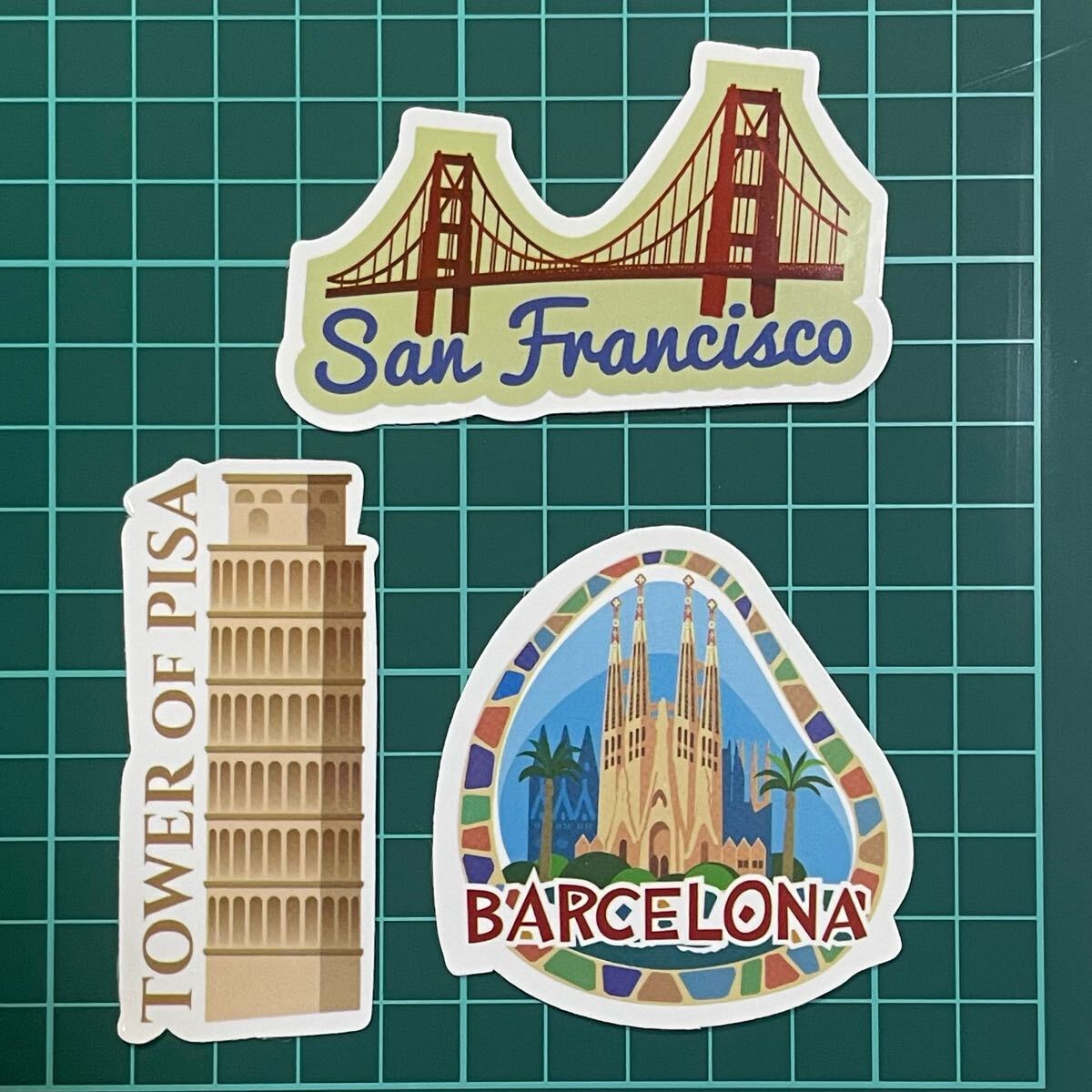 Yahoo!オークション - ST183 防水ステッカー 3枚 シール 世界 国旗 サ...