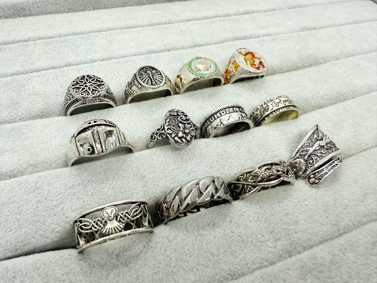 Yahoo!オークション - 182 リング 指輪 925刻印含む シルバー系 ヴィン...