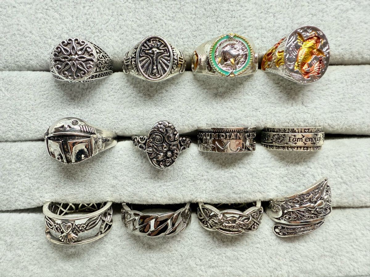 Yahoo!オークション - 182 リング 指輪 925刻印含む シルバー系 ヴィン...