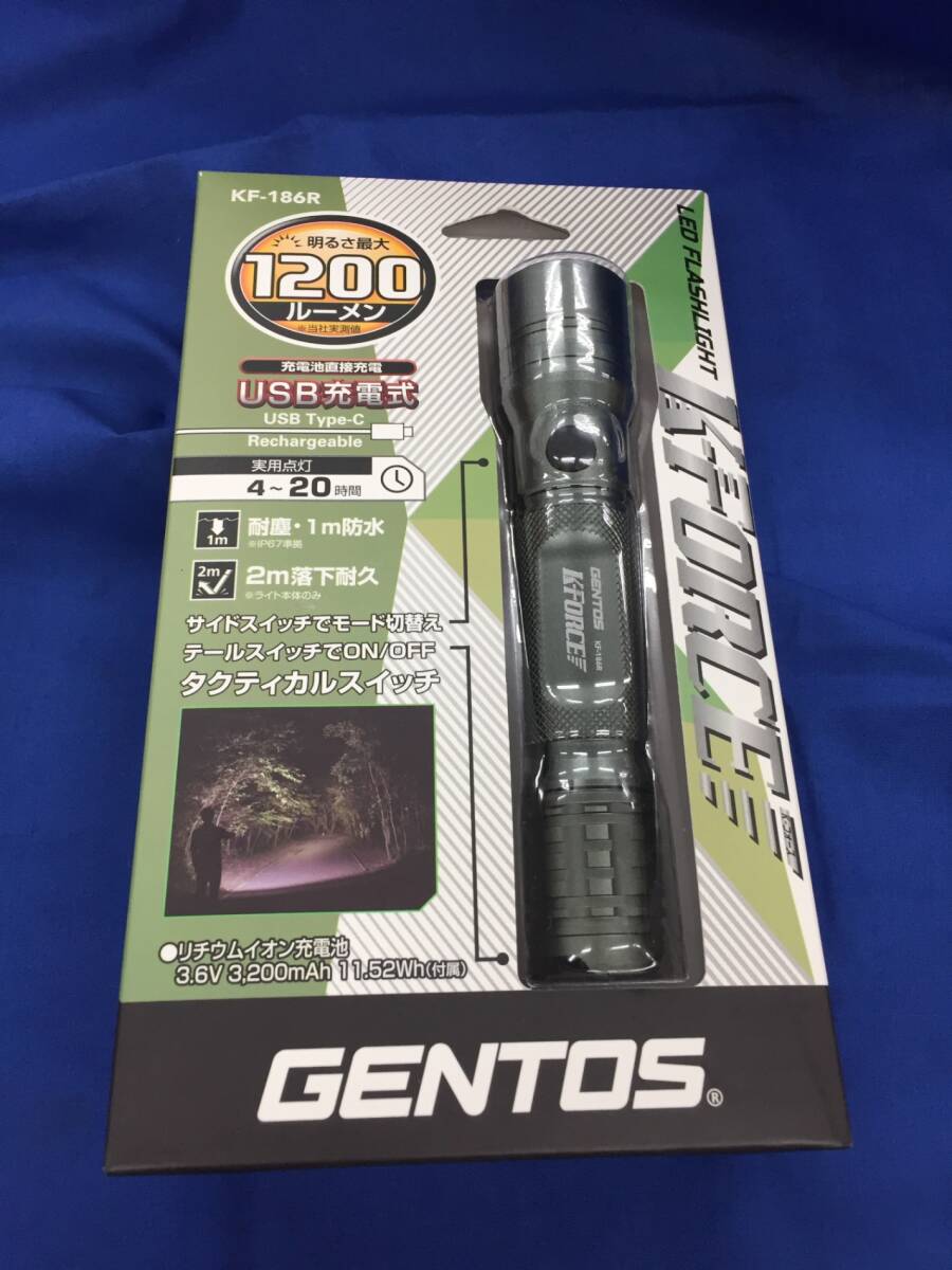 Yahoo!オークション - 【未使用】GENTOS 充電式高出力 LEDライト KF-18...