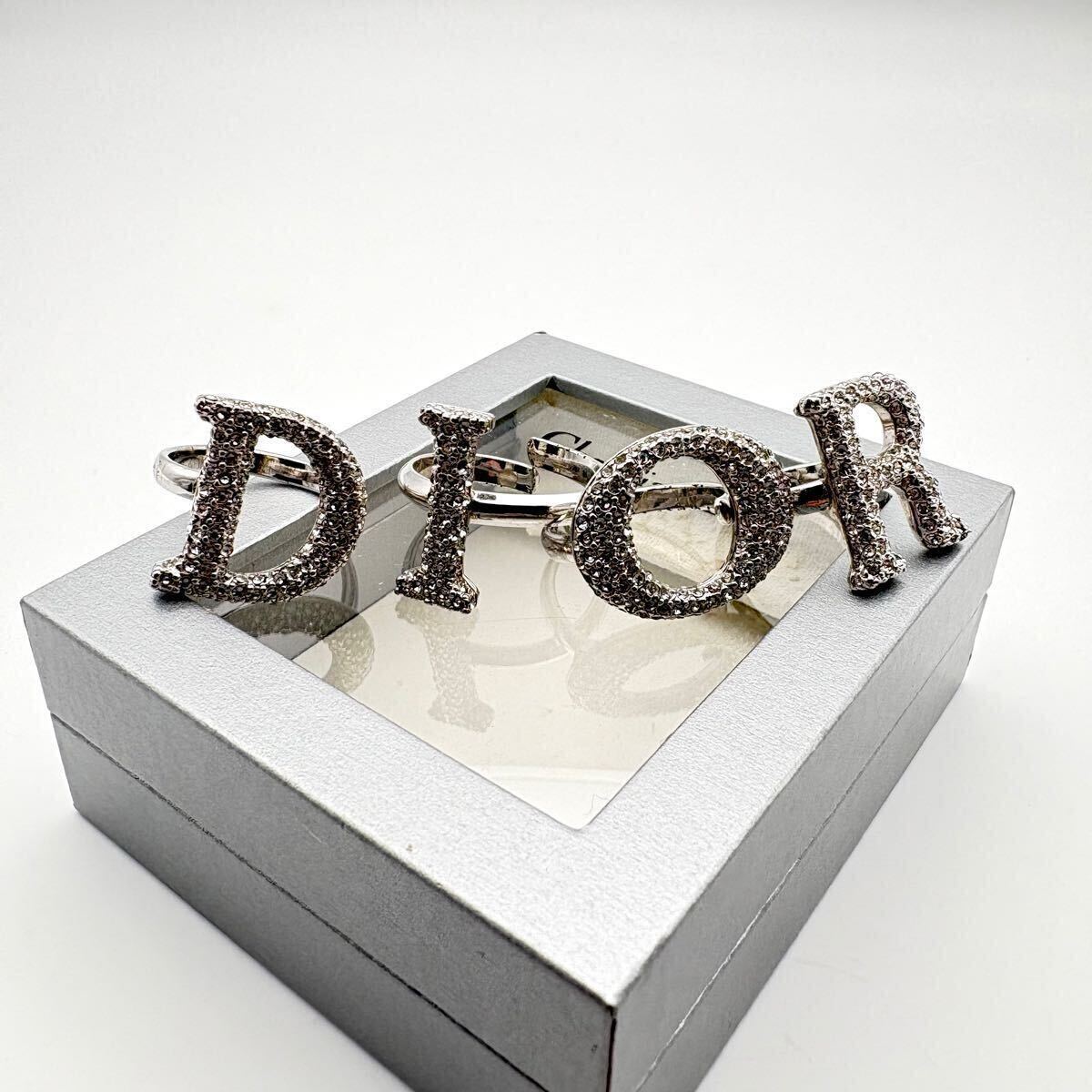 希少 豪華 DIOR ロゴリング 指輪 ストーン アクセサリー 4連 箱 希少 豪華 DIOR ロゴリング 指輪 ストーン アクセサリー 4連 箱