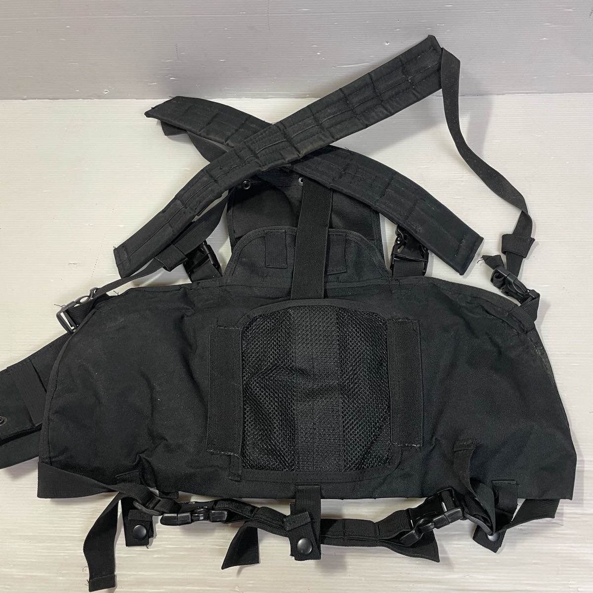 Yahoo!オークション - J85 チェストリグ スチールハーフメッシュマス...