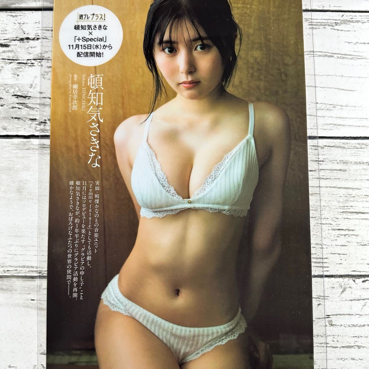 高品質ラミネート処理 頓知気さきな プレイボーイ 2023年47号 雑誌 切り抜き 9P B5フィルム 水着 グラビア アイドル 芸能人 女優(中古)のオークション落札情報