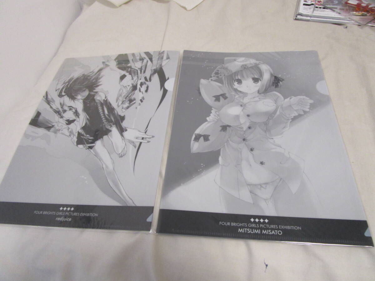 Yahoo!オークション - 【い2098】四艶少女画展 集合 A4クリアファ...