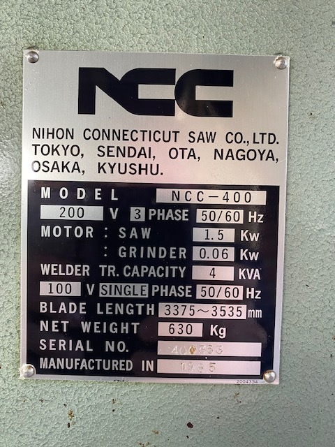 Yahoo!オークション - 中古） NCC製 コンタマシン NCC-400