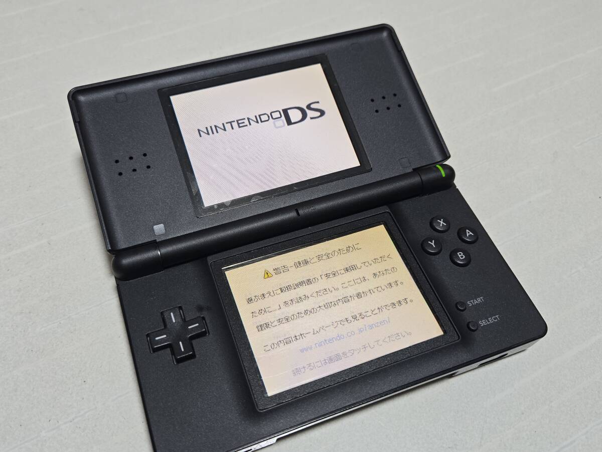 Yahoo!オークション - 動作OK DS Lite 黒 下液晶キズ有 ヤケ大 USG-001...