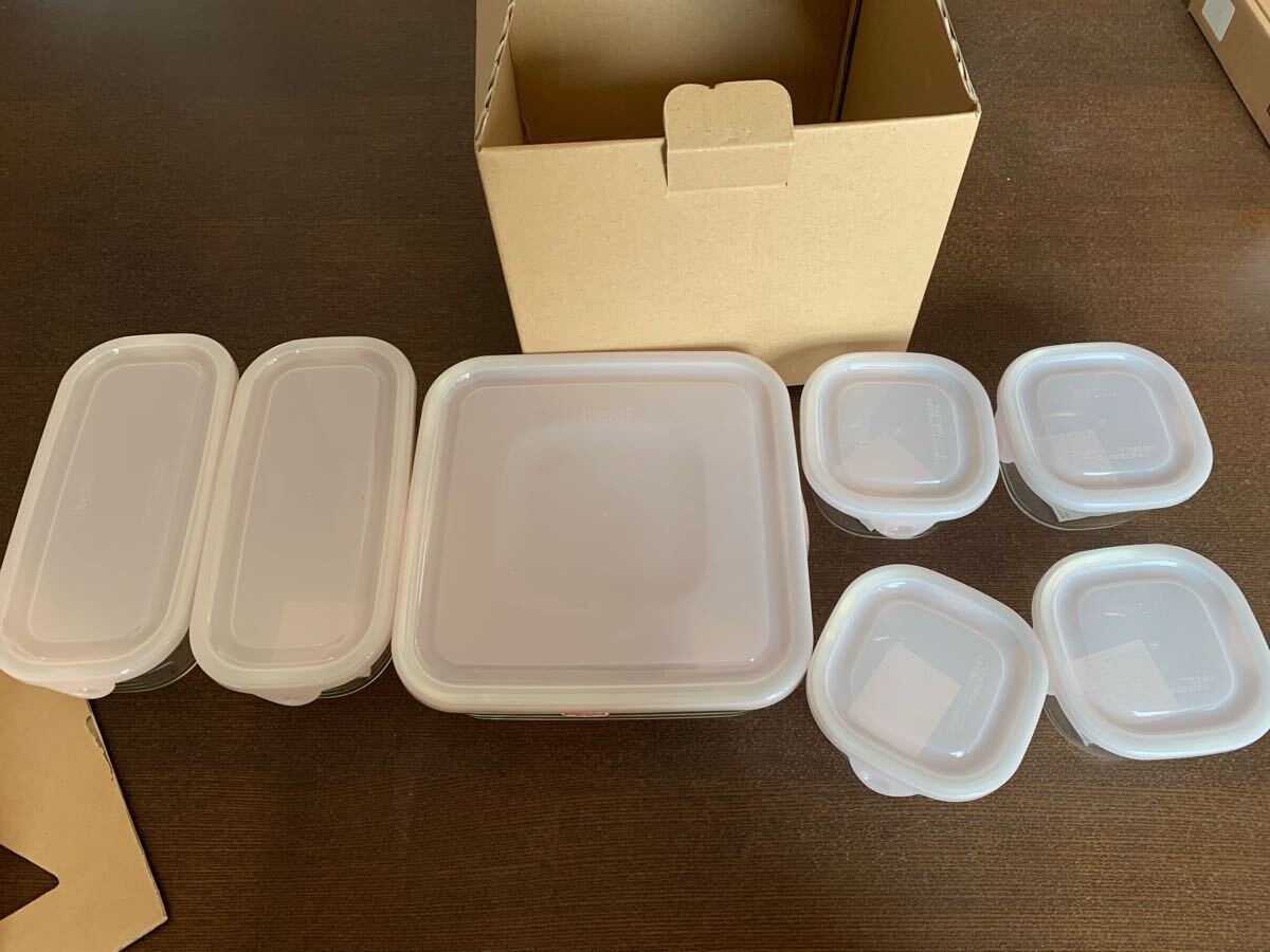 Yahoo!オークション - 未使用 iwaki SK-NPR-P7 耐熱ガラス 保存容器 7...