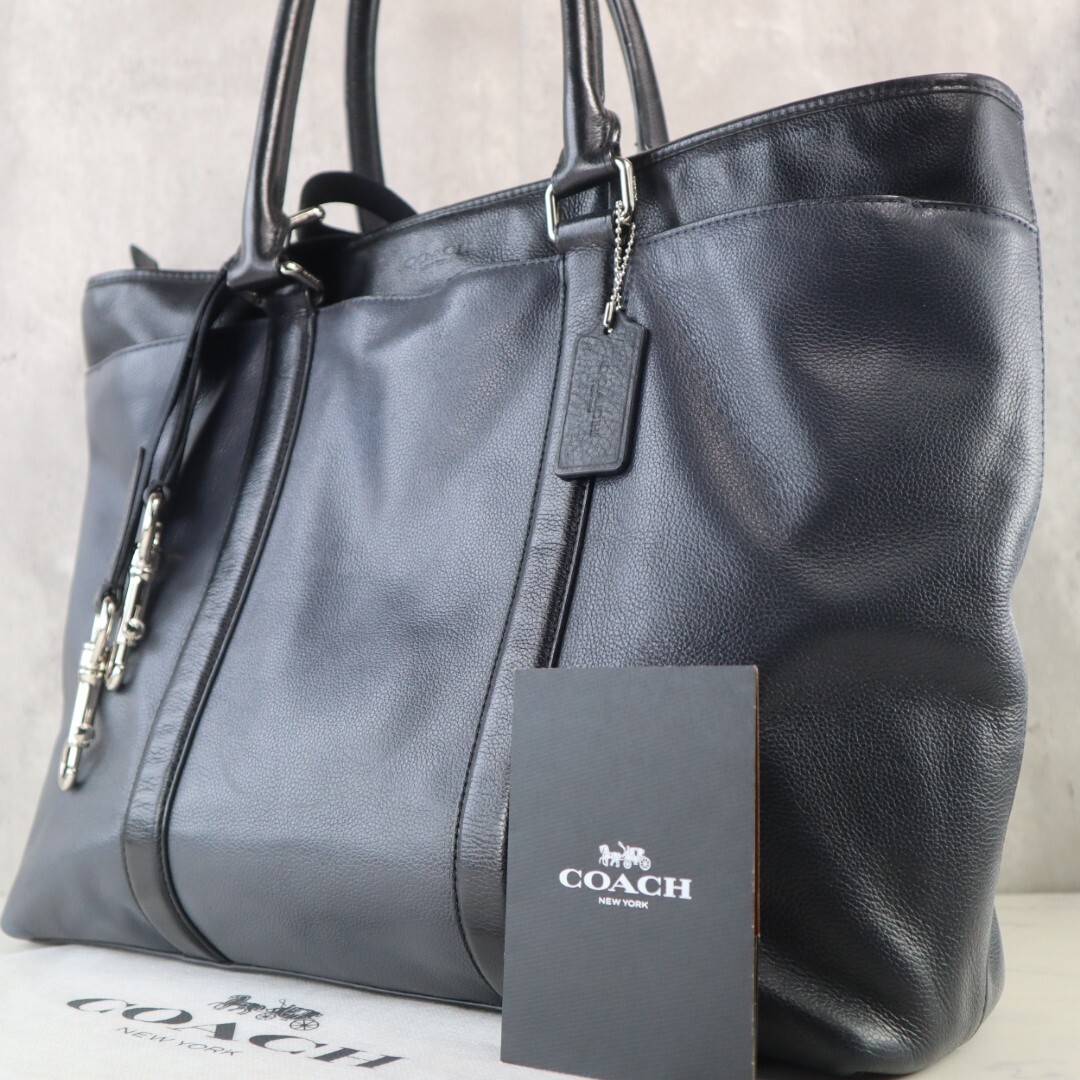 Yahoo!オークション - 美品 A4可 コーチ COACH 2way トートバッグ メト...