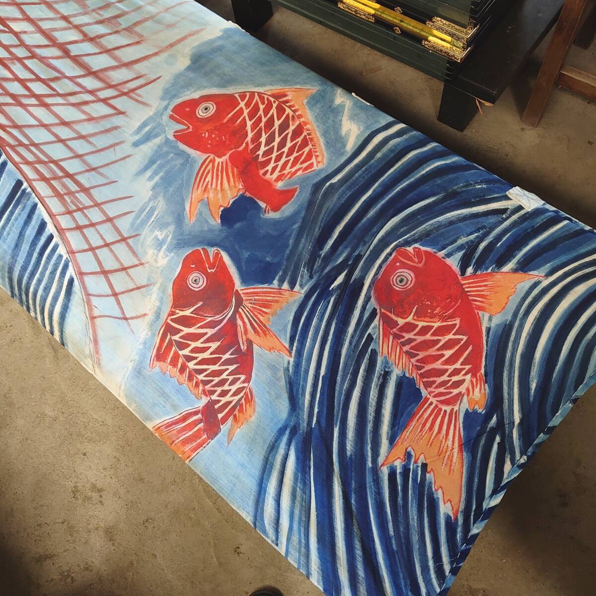 Yahoo!オークション - 幟旗 のぼり レトロ リメイク材料 古布 #73