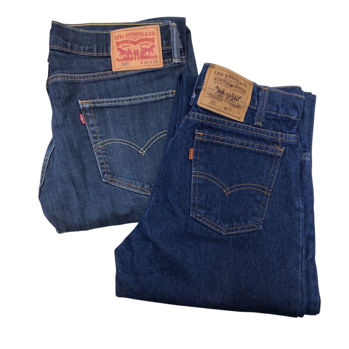 Yahoo!オークション - B-19 デニム 10本 まとめ売り 大量 Levi's 502 W...