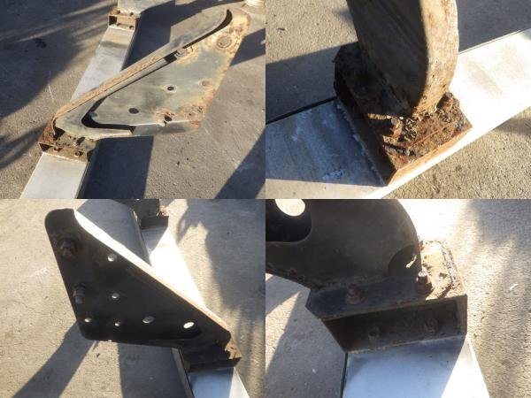 Yahoo!オークション - r694-76 アルミ製 リアバンパー バンパー ステー...