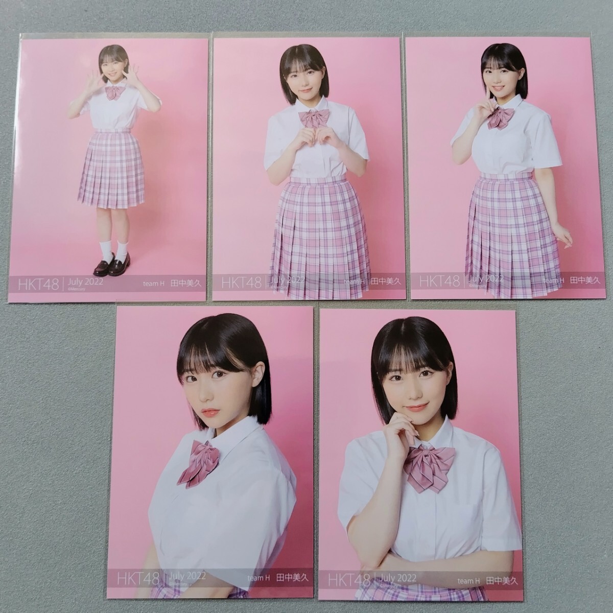 Yahoo!オークション - HKT48 田中美久 2022 July 生写真 5枚セット 2