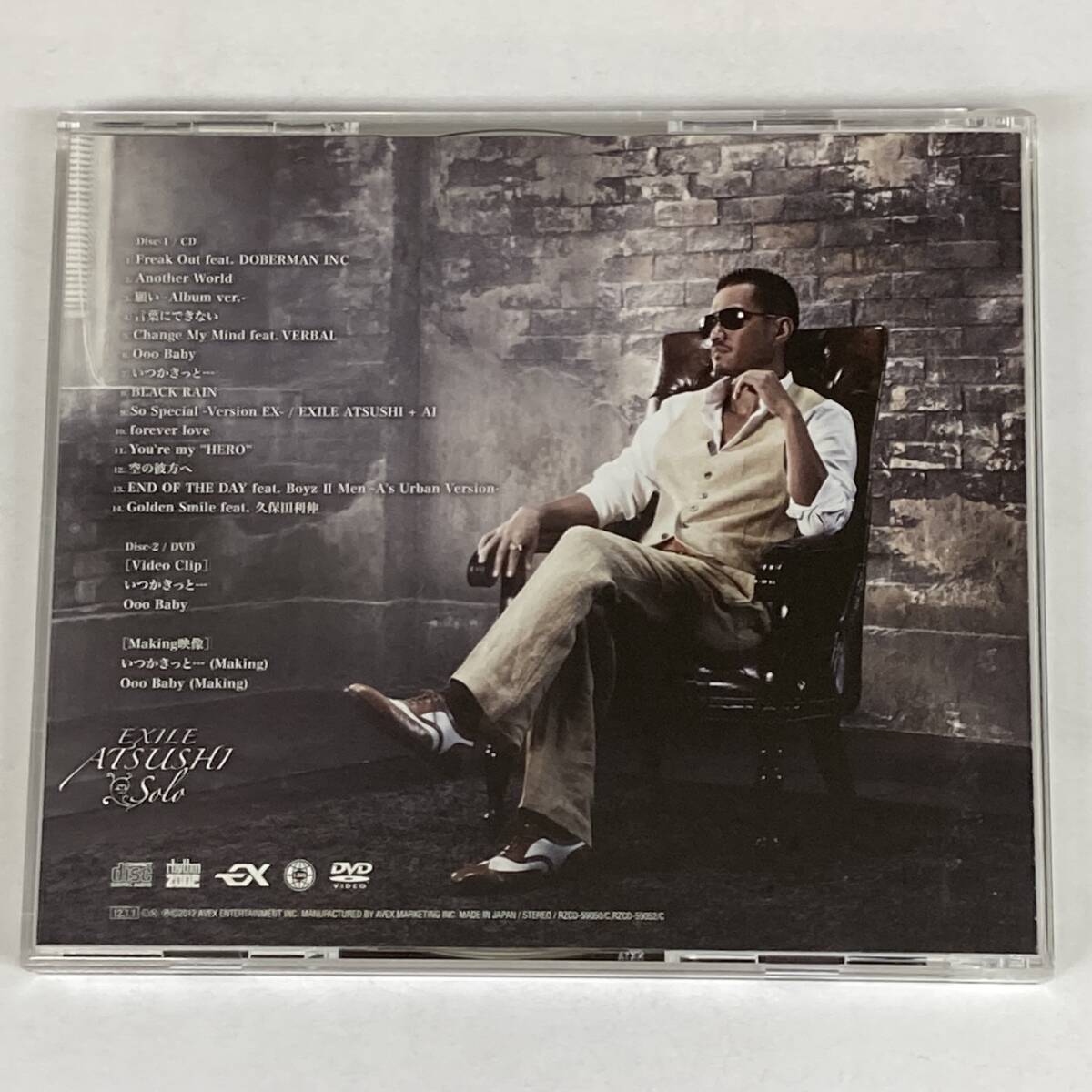 Yahoo!オークション - y516098 EXILE ATSUSHI solo [CD+DVD]