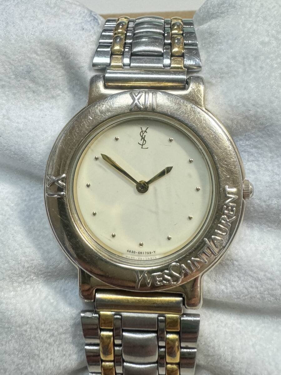 Yahoo!オークション - P419 腕時計 YSL Yves Saint Laurent/イヴ・サン...