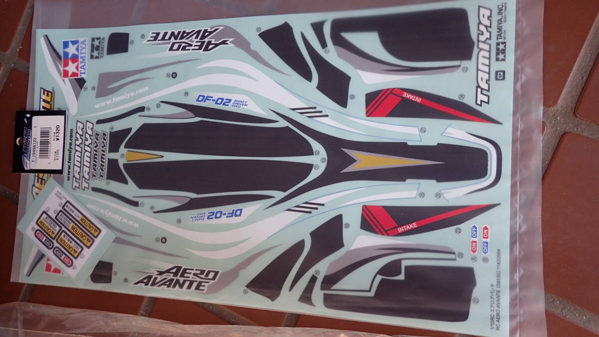 タミヤ エアロアバンテ ボディ ステッカー 新品 (DF-02) (TT-02B タミヤ エアロアバンテ ボディ ステッカー 新品 (DF-02) (TT-02B