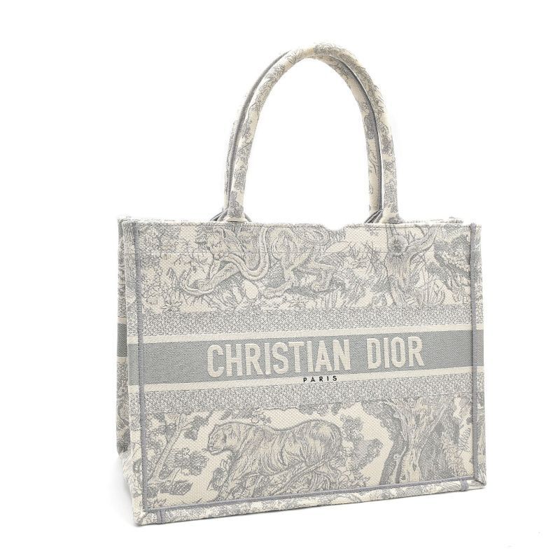 Yahoo!オークション - ディオール ブックトートバッグ ミディアム M129...