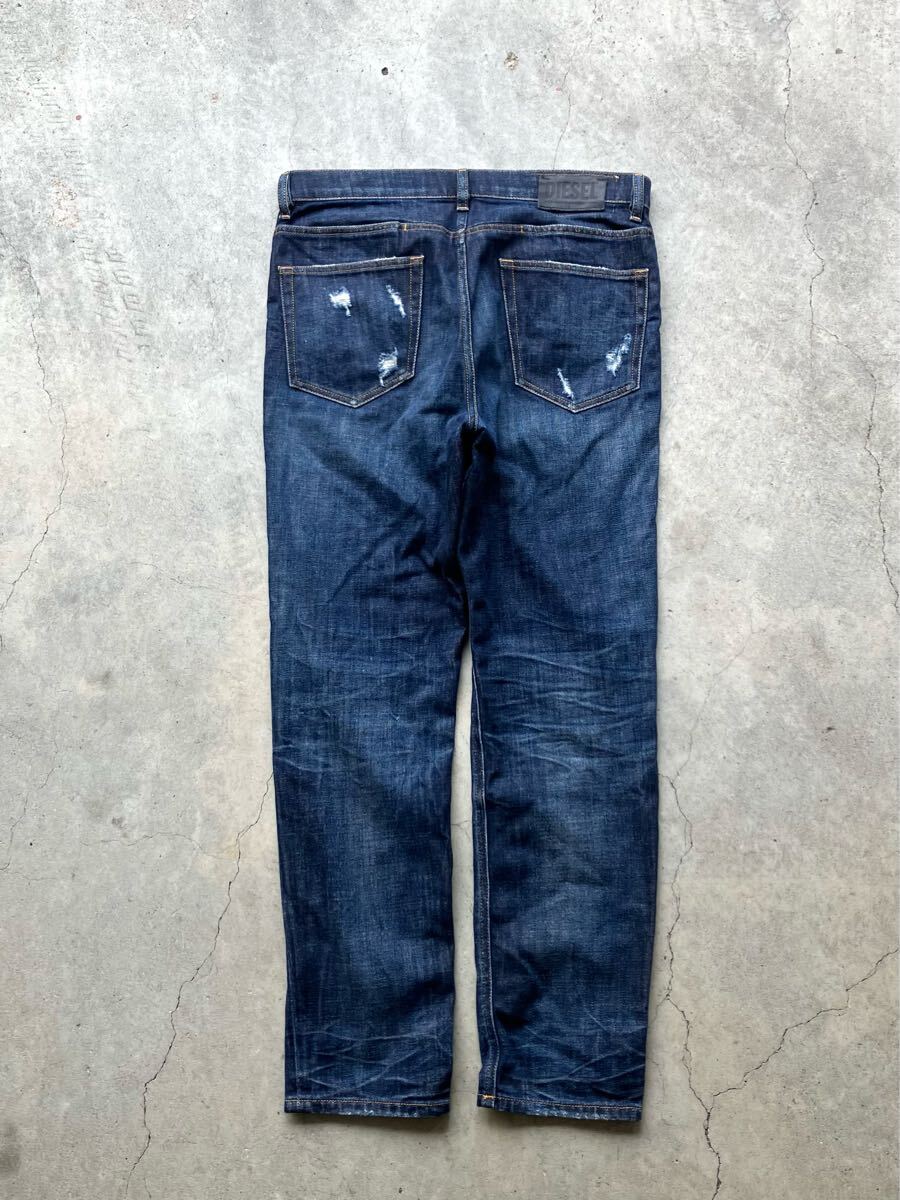 DIESEL ダメージ加工 インディゴ染め デニムパンツ W32 L32 DIESEL ダメージ加工 インディゴ染め デニムパンツ W32 L32