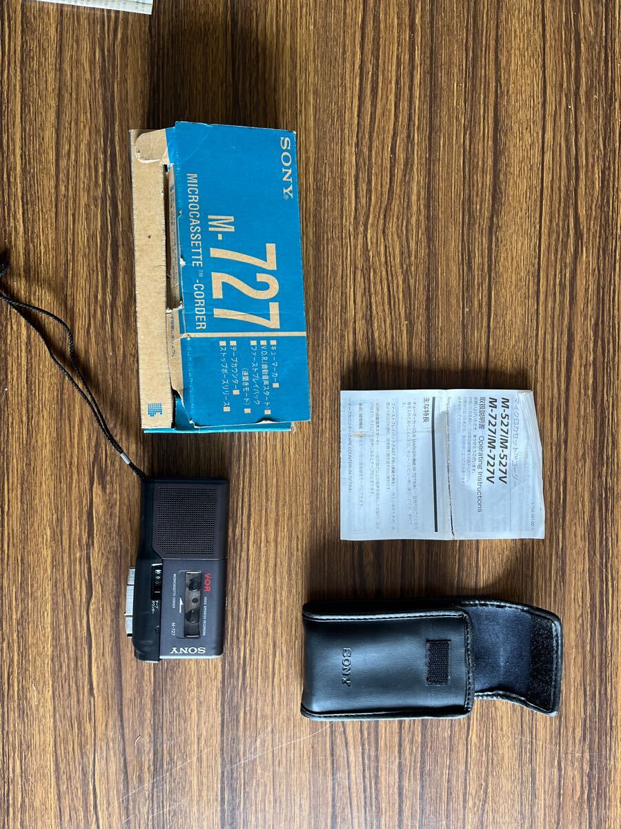 Yahoo!オークション - 完動品 SONY M-727 マイクロカセットレコーダー ...