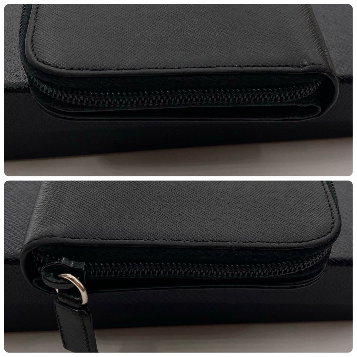 60【極美品】プラダ PRADA サフィアーノ レザー 二つ折り 60【極美品】プラダ PRADA サフィアーノ レザー 二つ折り