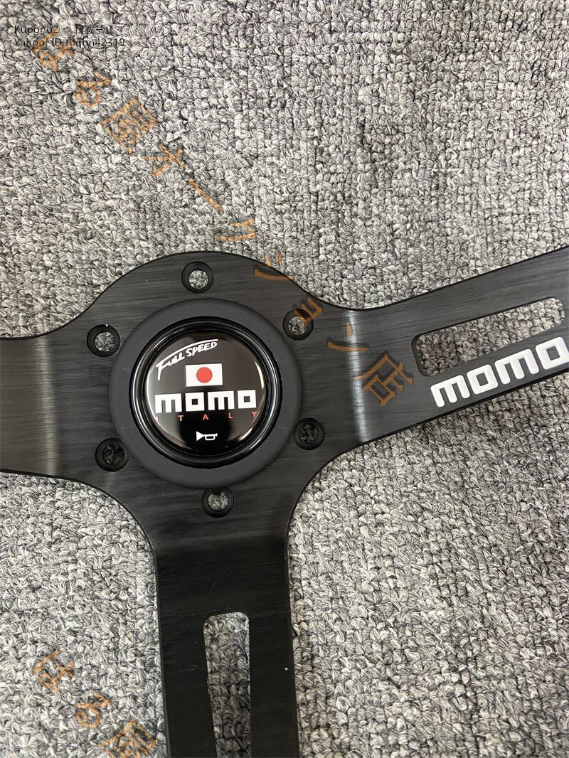 Yahoo!オークション - 新品MOMO ステアリングホイール 13インチ レザー...