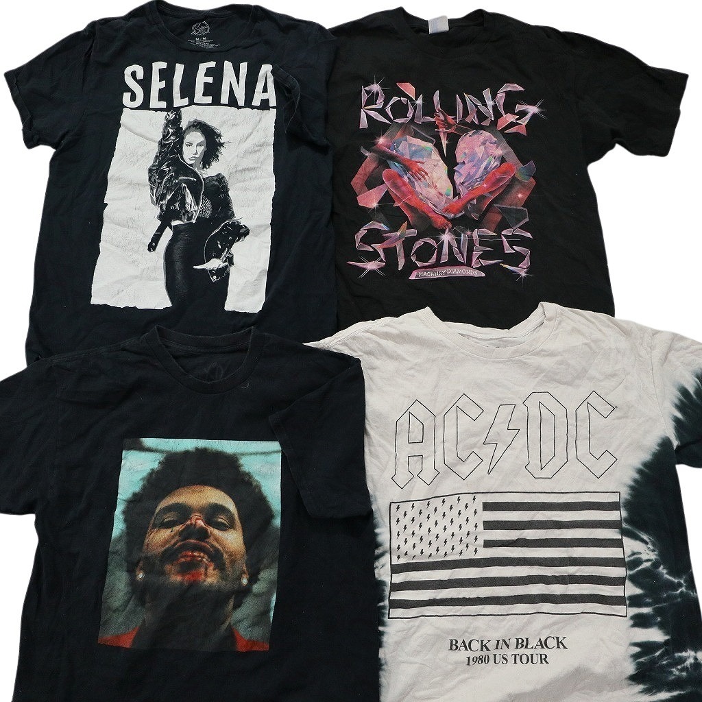 古着卸 まとめ売り 音楽・バンド 半袖Tシャツ 16枚セット 古着卸 まとめ売り 音楽・バンド 半袖Tシャツ 16枚セット