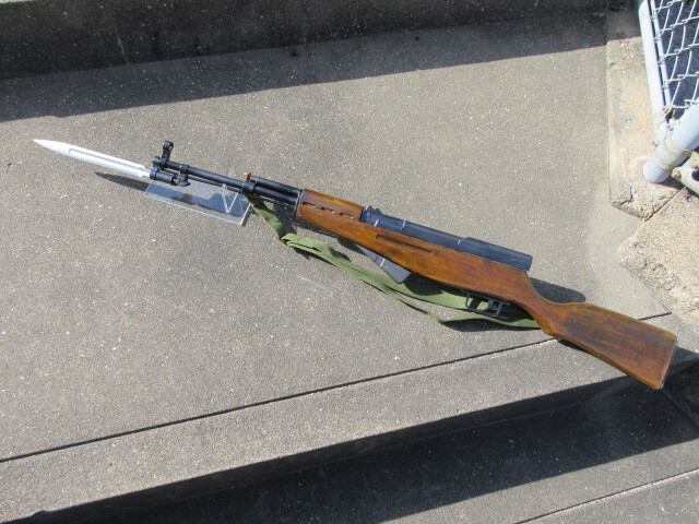 Yahoo!オークション - SKS（56式騎銃） 中国 折りたたみ銃剣バヨ...