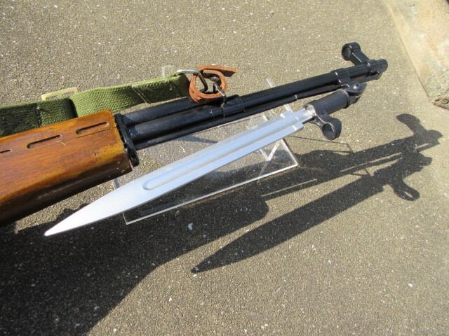 Yahoo!オークション - SKS（56式騎銃） 中国 折りたたみ銃剣バヨ...