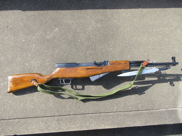 Yahoo!オークション - SKS（56式騎銃） 中国 折りたたみ銃剣バヨ...