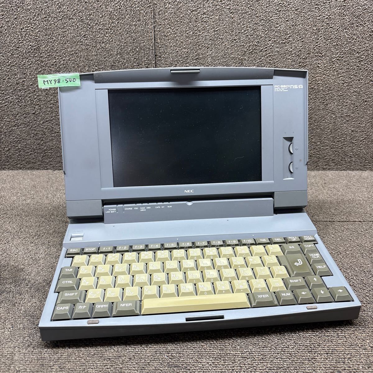 Yahoo!オークション - MY98-540 激安 PC98 ノートブック NEC PC-9801NS...