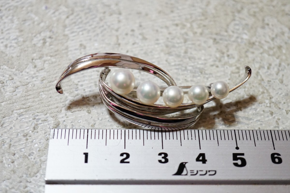 Yahoo!オークション - 1167 ミキモト/MIKIMOTO 本真珠 パール シルバー...
