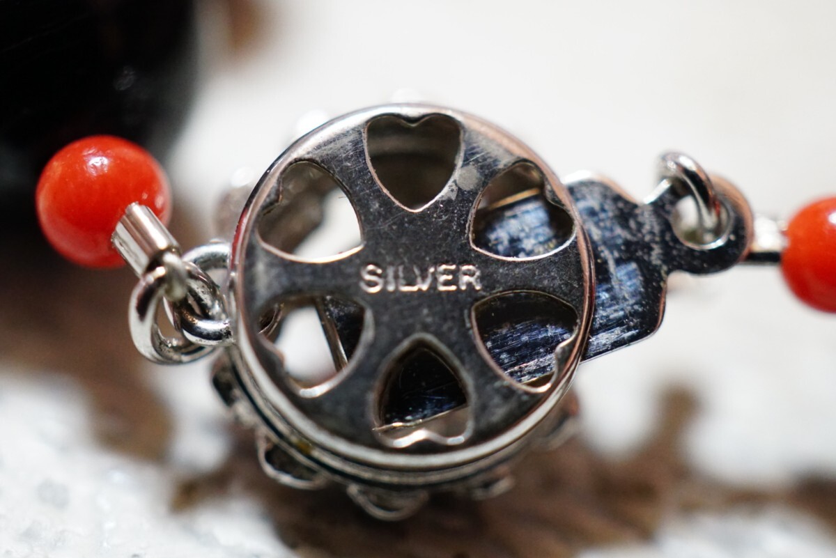 Yahoo!オークション - 987 赤珊瑚 珊瑚 ネックレス ヴィンテージ アク...