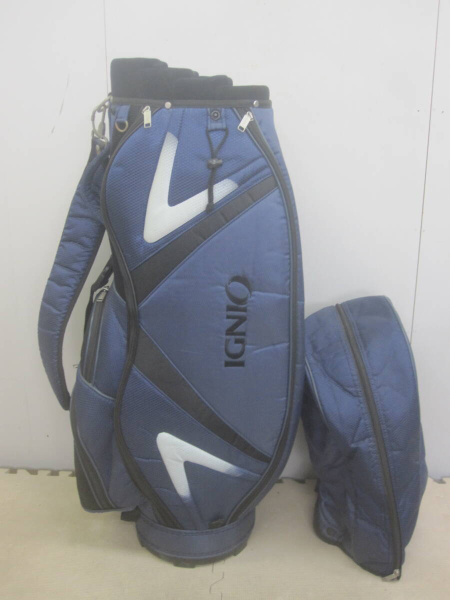 Yahoo!オークション - 75）キャディバッグ・イグニオ「IGNIO」 7分割 ...